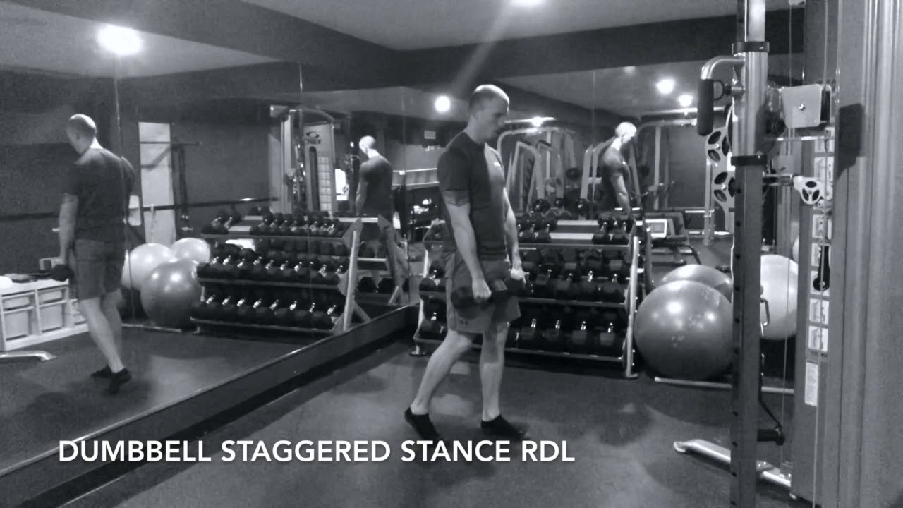 Dumbbell Staggered Stance RDL - Upside Strength Exercise Library - YouTube