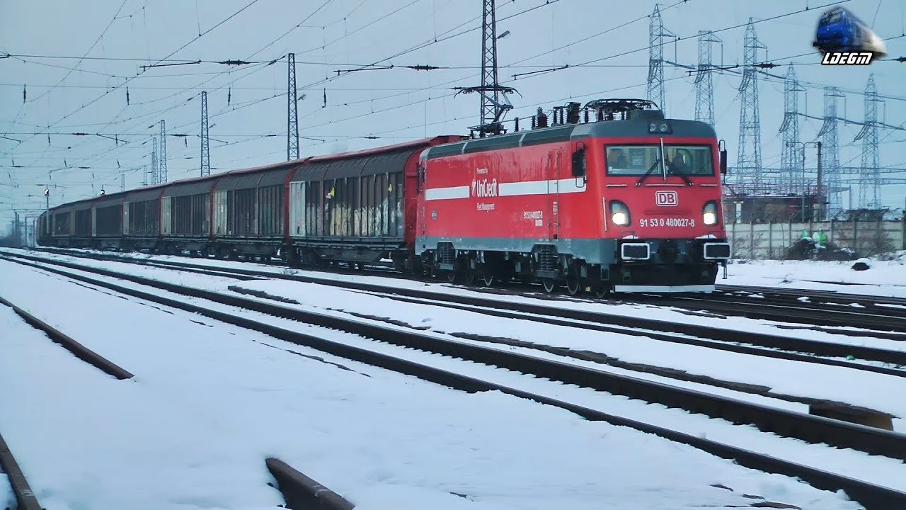 LEMA 480 027-8 & LEMA 480 008-8 RO-DBC in in Zapada/Snow in Gara Darste ...