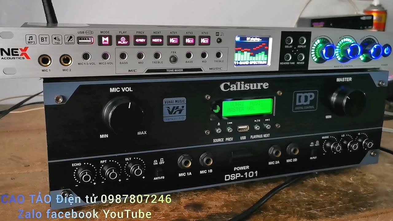 chuyển đổi âm ly mặt khiển calisure DSP-101 thành âmly cơ ( lưu ý video ...