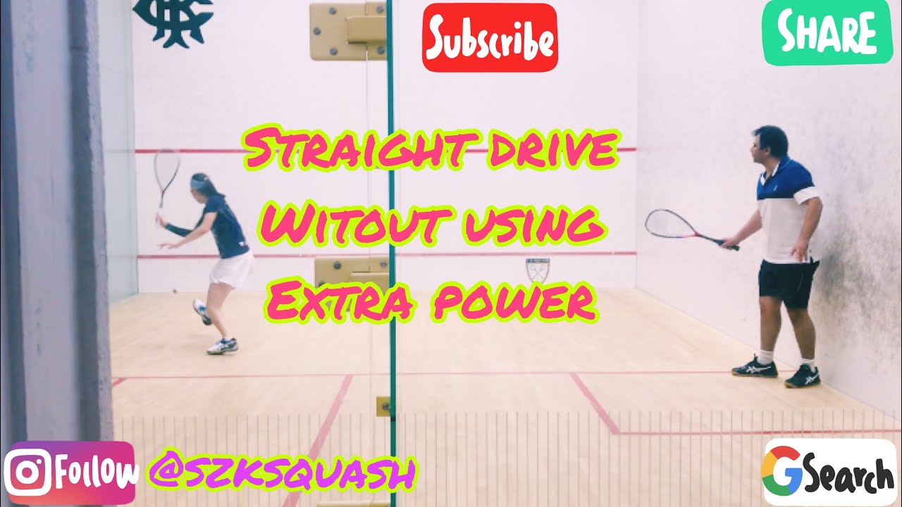 SQUASH👉🏽Shahid Zaman Khan teaching Straight Drive with Less Power - YouTube