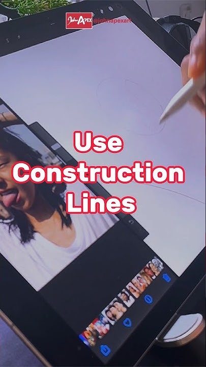 How to draw: Use construction lines - YouTube