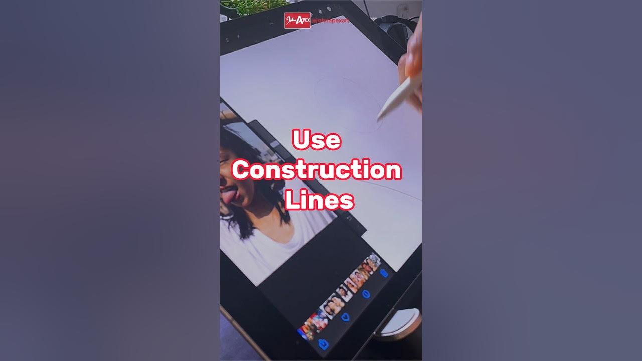 How to draw: Use construction lines - YouTube