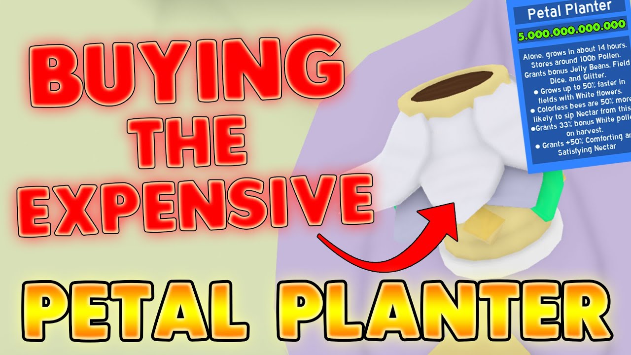 Claiming The Most 'OP' Planter 'PETAL PLANTER' 🌼 | Roblox - Bee Swarm ...