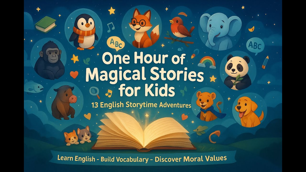 One Hour of Magical Stories for Kids | 13 English Storytime Adventures ...