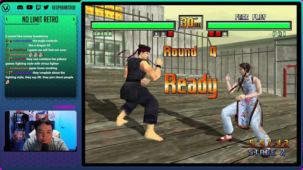 Virtua Fighter 3! New Dodge Button & Uneven Ground Stages (Dreamcast ...