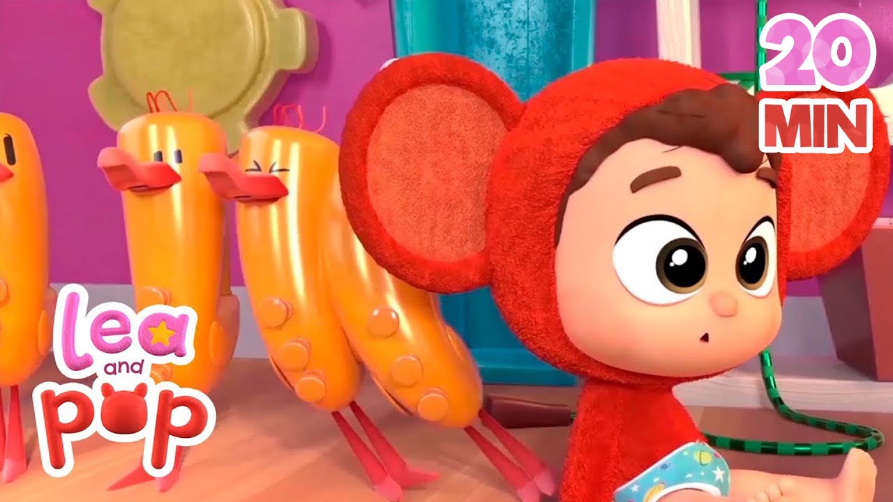 Learn to count in a FUNNY WAY - Lea and Pop Educational Songs | Five ...