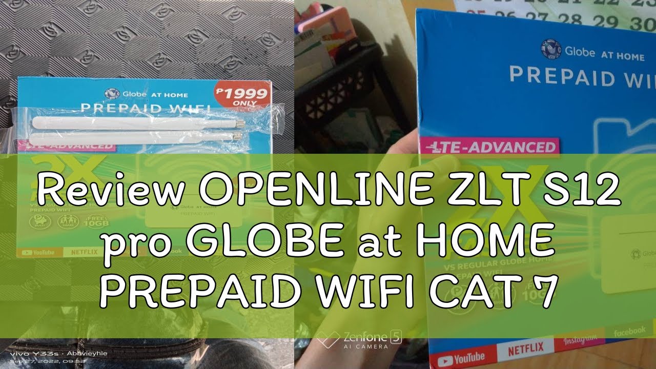 Review OPENLINE ZLT S12 pro GLOBE at HOME PREPAID WIFI CAT 7 (LTE ...