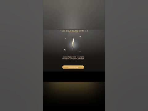 100 days badge of leetcode 😇 #30dayschallenge #leetcodechallenge # ...