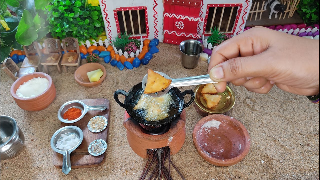 Miniature Potato Samosa recipe | ASMR | Home made food | Aloo Samosa ...