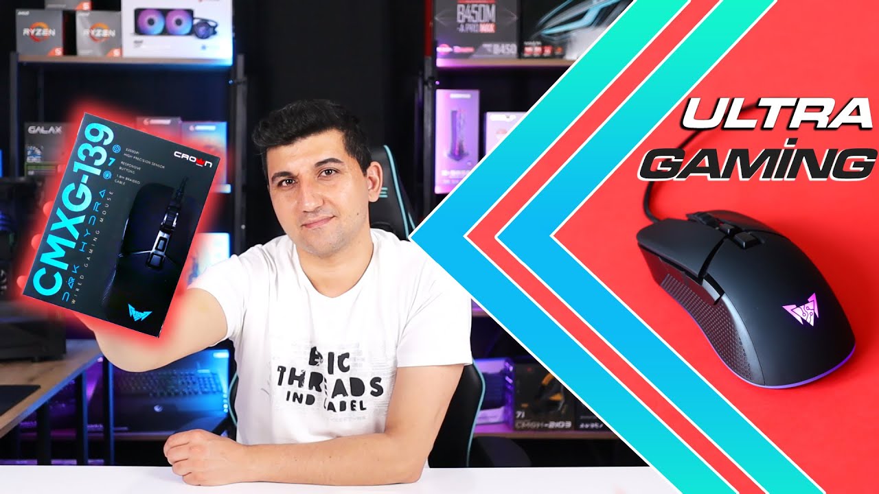 FPS OYUNCU MOUSE ÖNERİSİ / Crown Micro cmxg-139 Dark Hydra Mouse Tpr ...