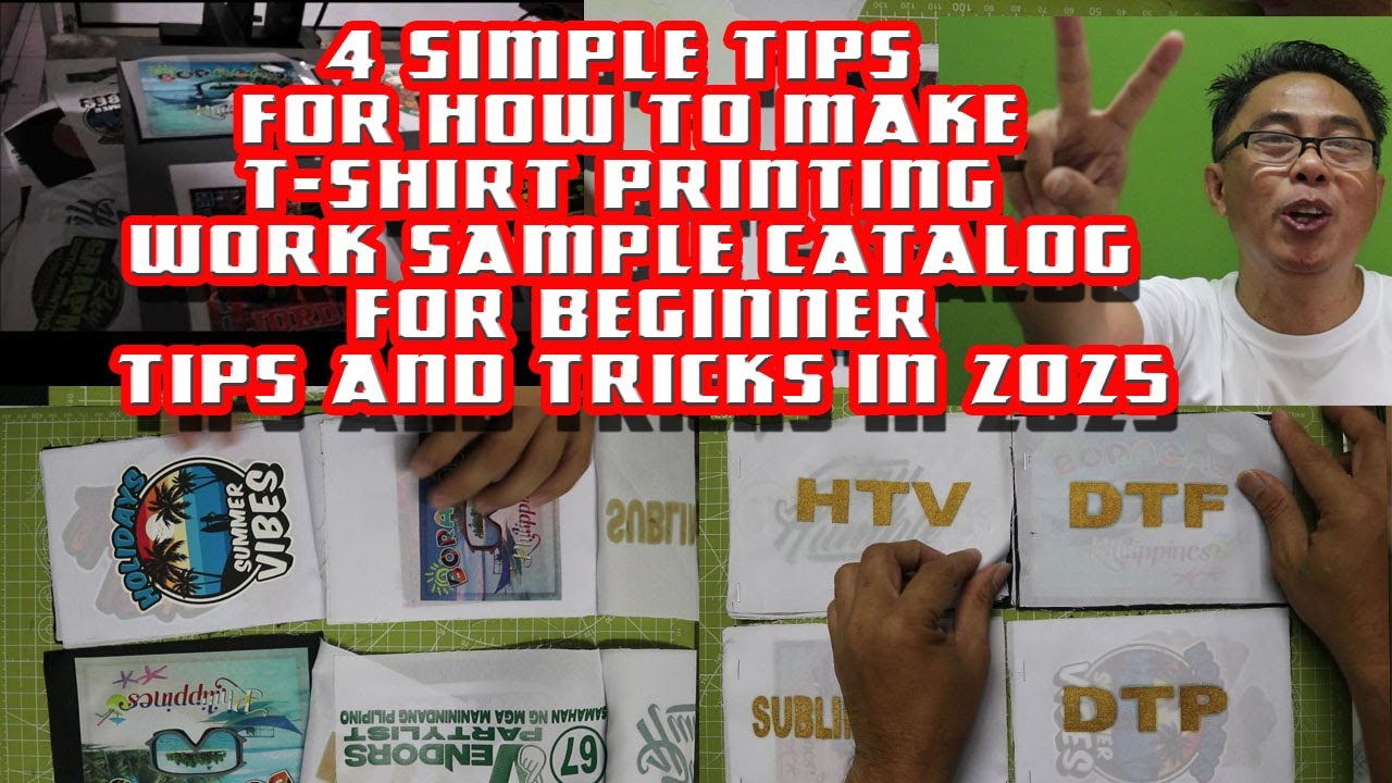 4 Simple Tips for how to make T shirt printing work sample catalog for ...