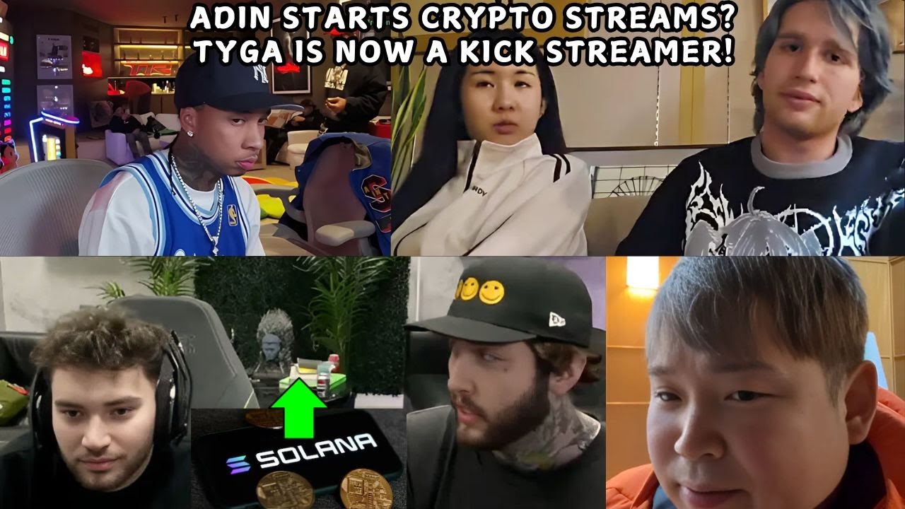 ADIN STARTS CRYPTO STREAMS? TYGA IS NOW A KICK STREAMER! #adin # ...