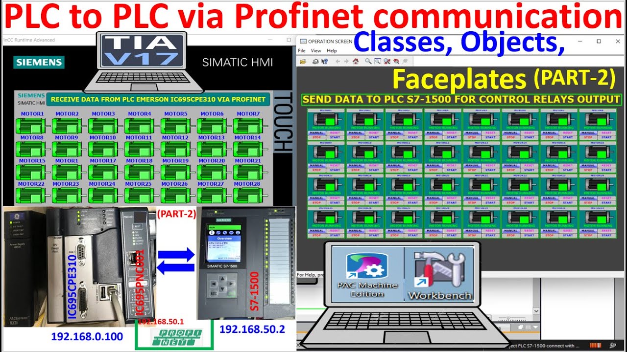 PLC Emerson CPE310 connect with PLC S7-1500 via Proifinet (Part-2) - YouTube