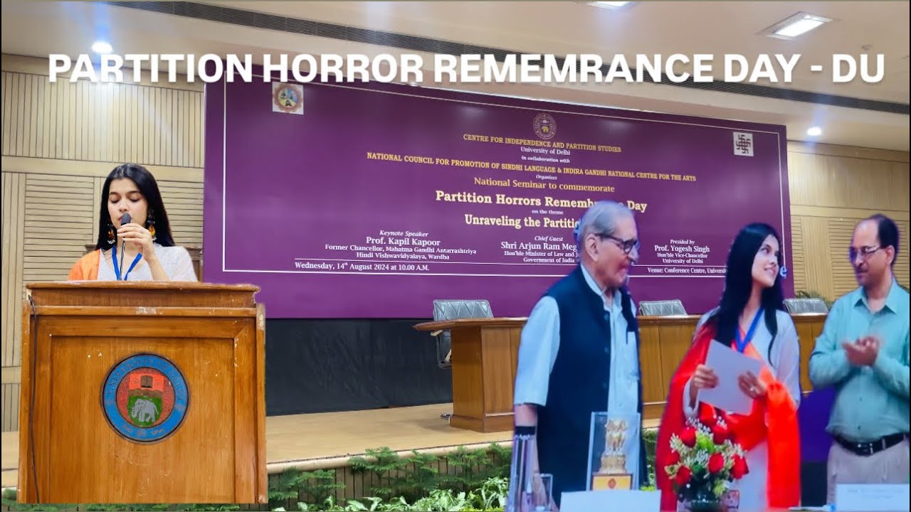 Last day of Internship. Partition horror Remembrance Day event as a ...