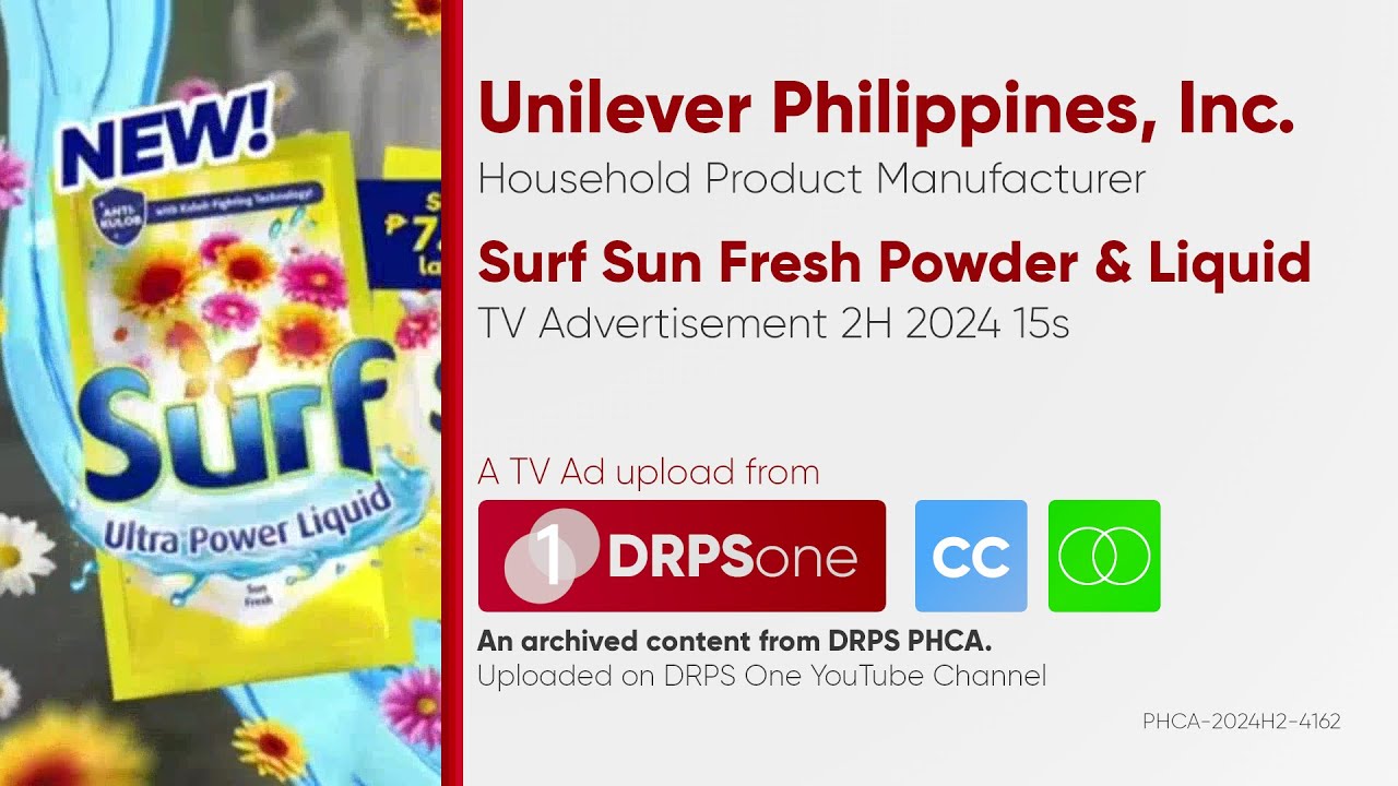 Surf Sun Fresh Powder and Liquid TV Ad 2H 2024 15s (Philippines) [CC/ST ...