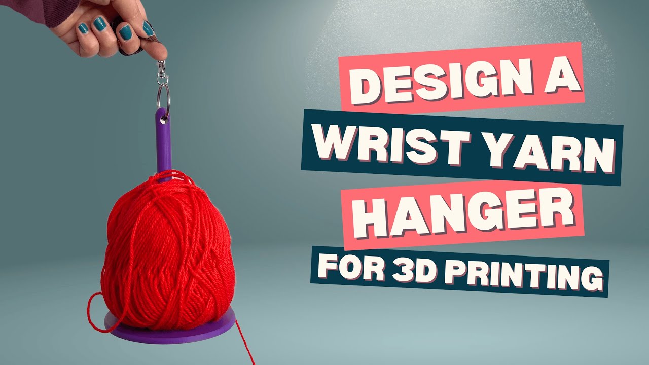 Design & 3D Print a Swiveling Wrist Yarn Hanger | Shapr3D - YouTube