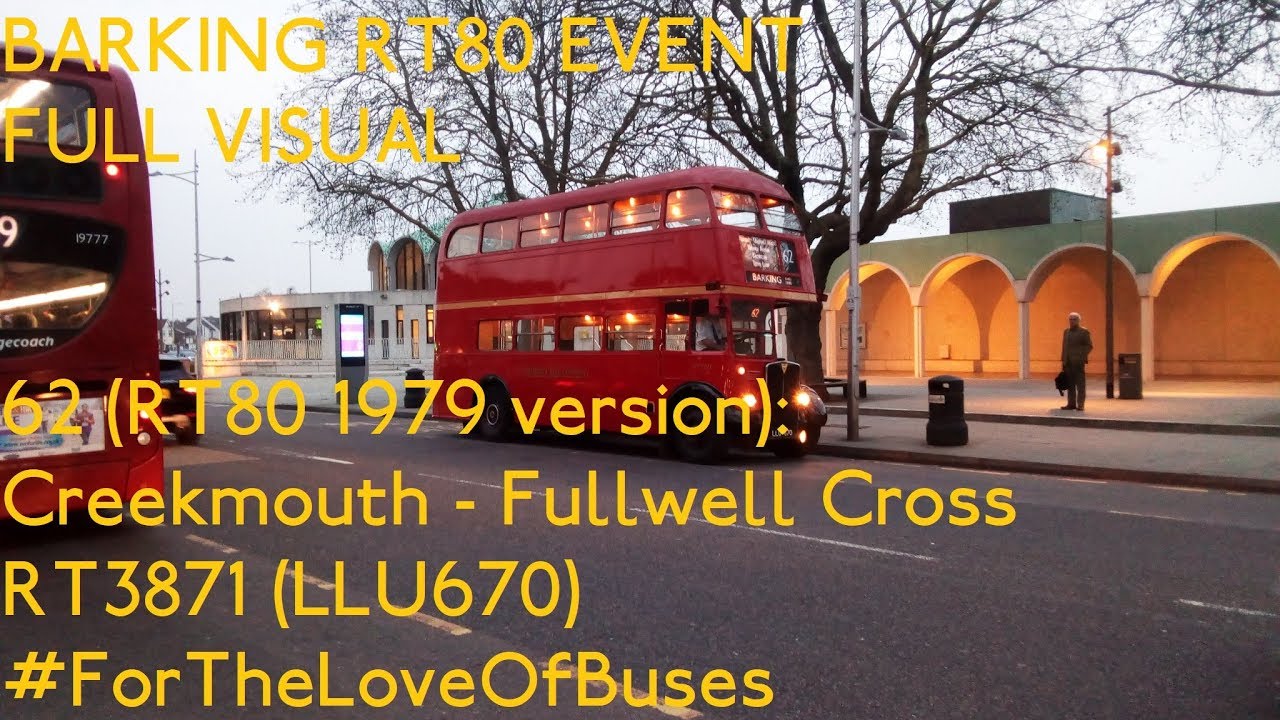 FULL ROUTE VISUAL | London Bus Route 62 (RT80): Creekmouth to ...