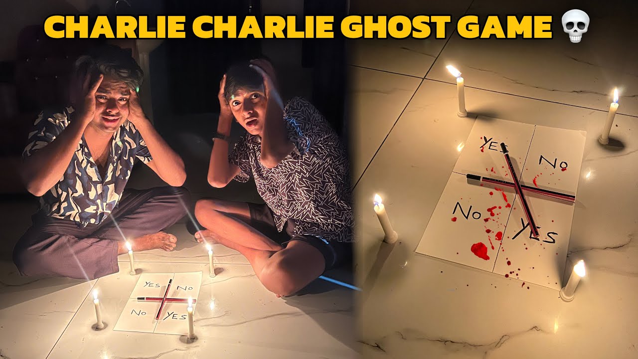 Charlie Charlie Ghost Game at 12am Midnight 💀 - YouTube