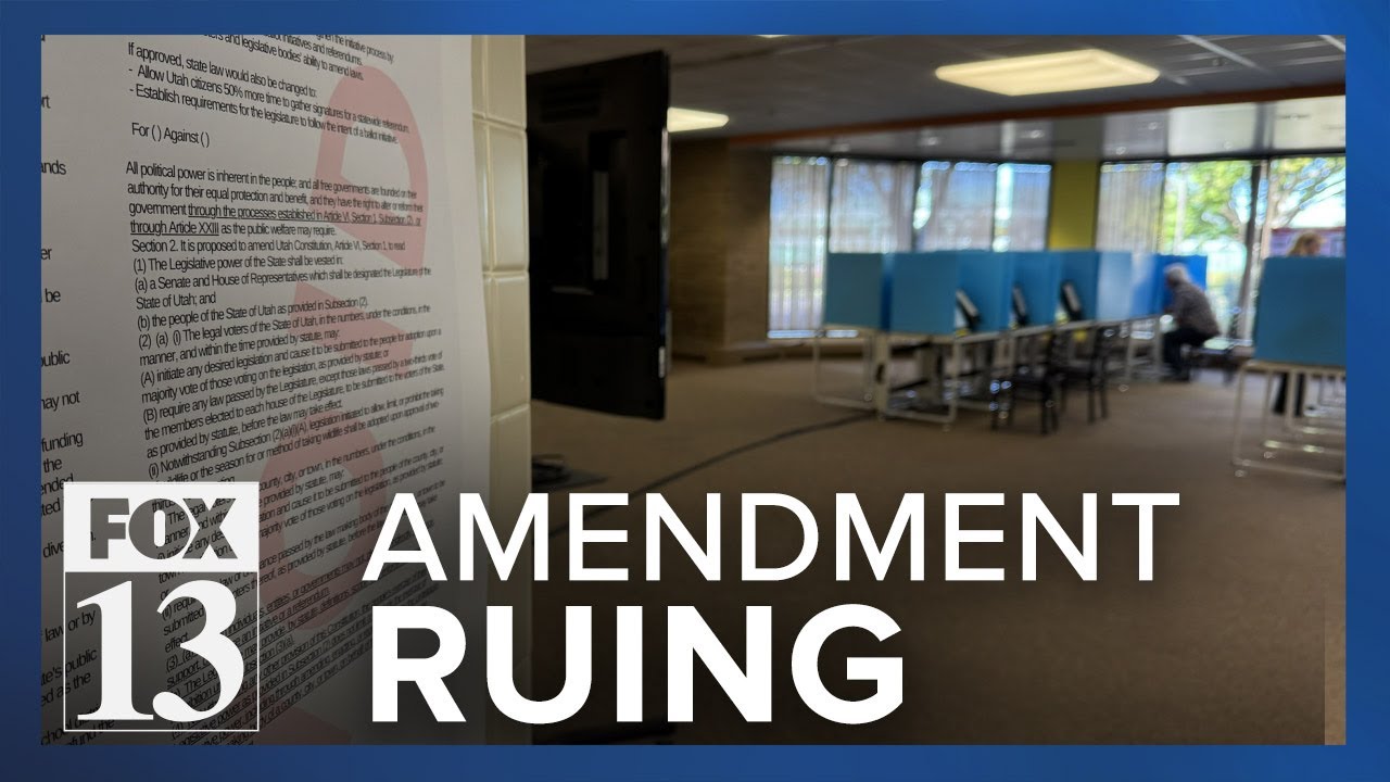Utah Supreme Court issues formal ruling on Amendment D - YouTube