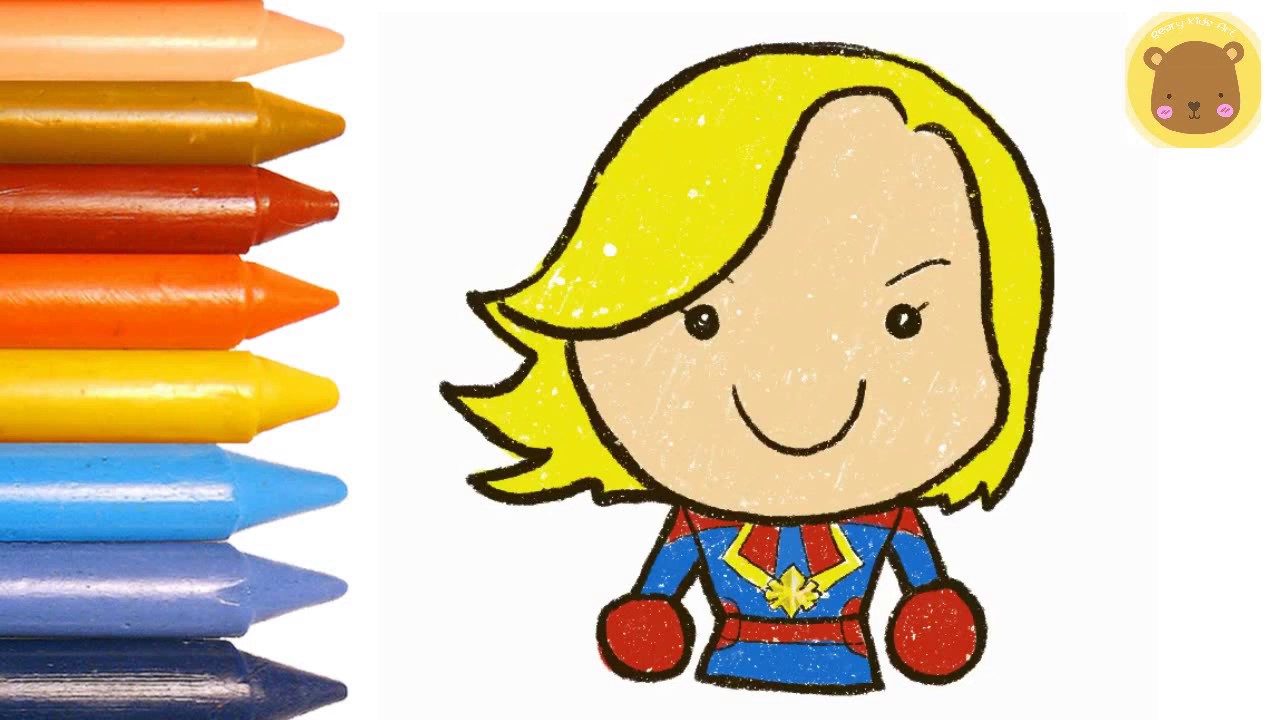 How to Draw Captain Marvel |The Avengers | Easy - YouTube