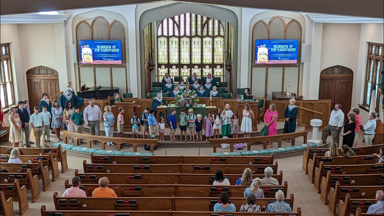 Worship Service July 17, 2022 (Blessing of the Backpacks) - YouTube