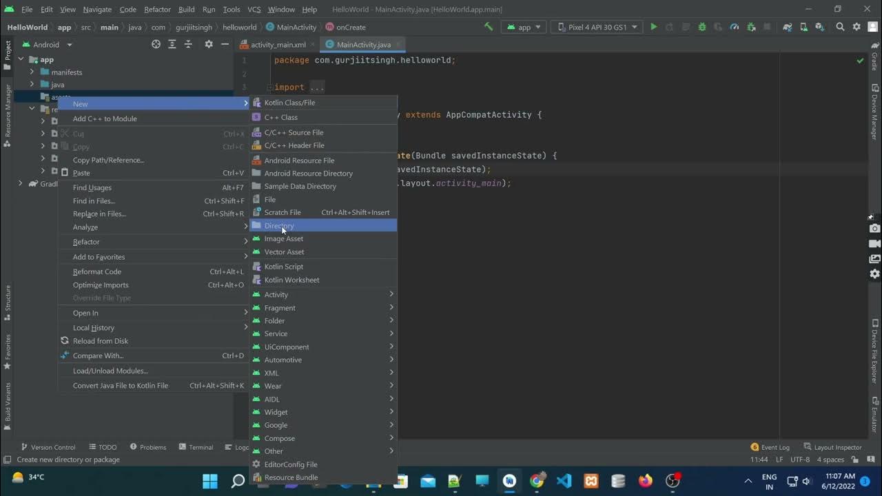 Create assets folder to ship prepopulated SQLite database with an android app - YouTube