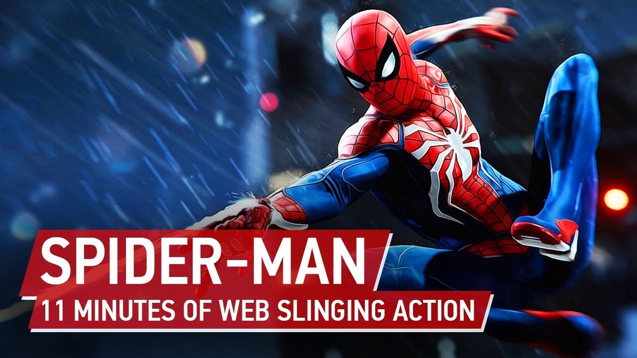 [4K] Spider-Man Gameplay - 11 Minutes of Web Slinging, Boss Battling ...