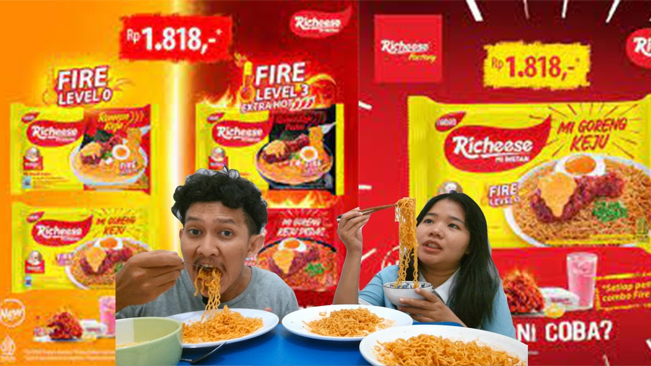 MIE RICHEESE DENGAN BERBAGAI MACAM VARIAN RASA!!! - YouTube