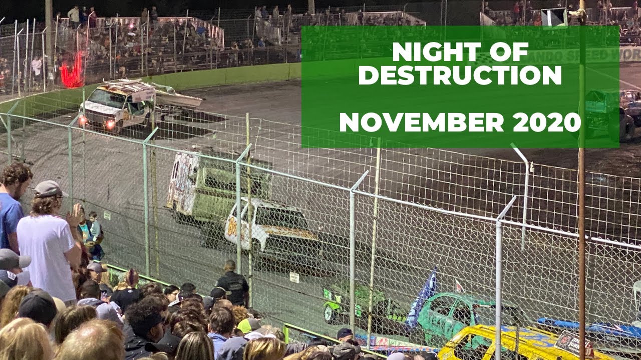 Night of Destruction, Nov 2020, Demolition Derby, Figure 8 Bus Race ...