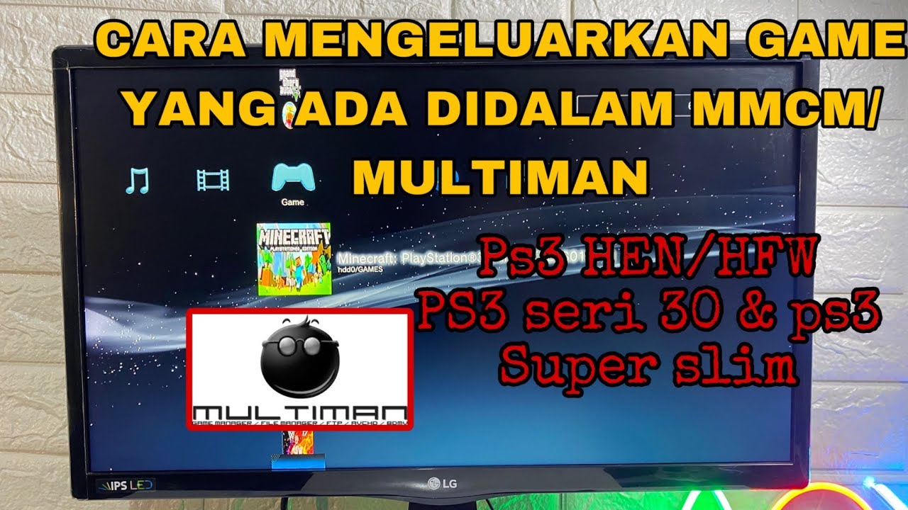 CARA MENGELUARKAN GAME YANG ADA DI MMCM/MULTIMAN PS3 HEN SERI 3000 ...