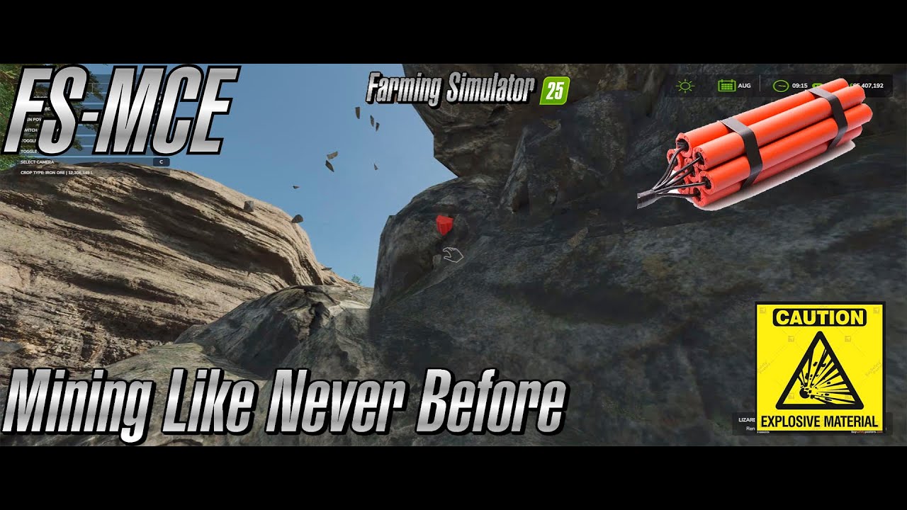 FS25 | MCE Explosive Area MOD | Open your ways more fast with Dynamite ...