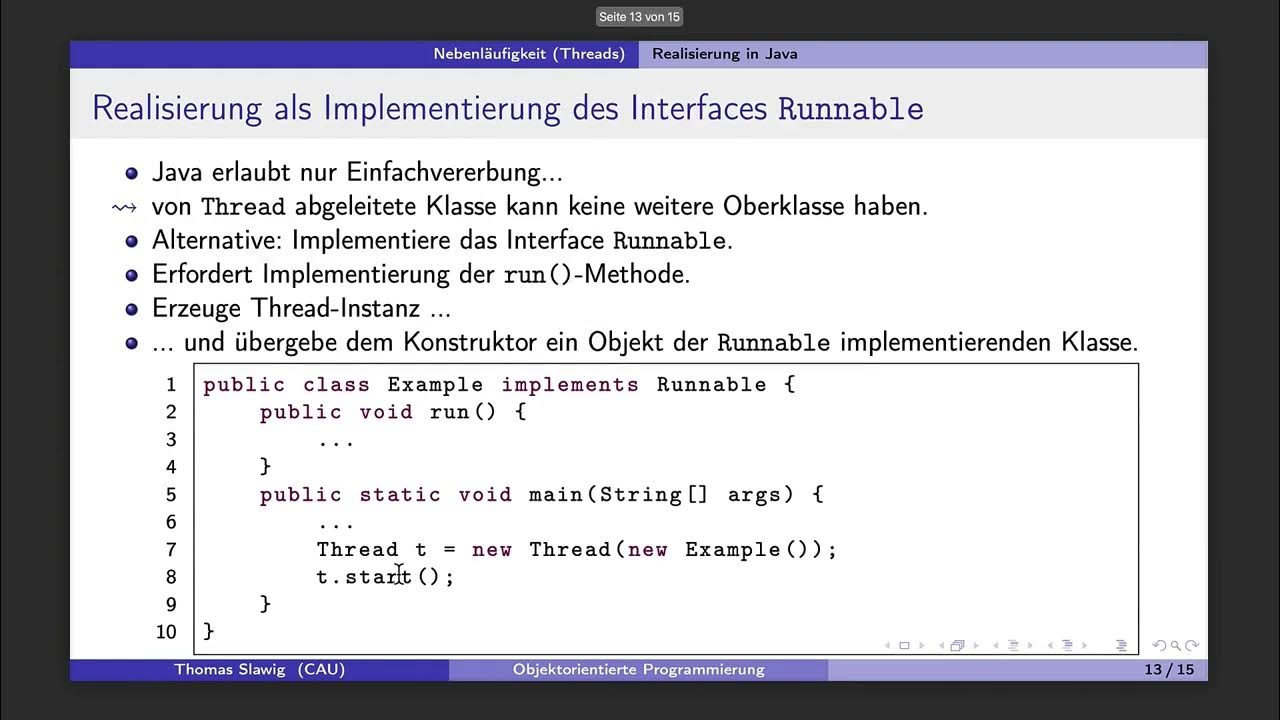 Objektorientierte Programmierung mit Java 26: Nebenläufigkeit (Threads ...