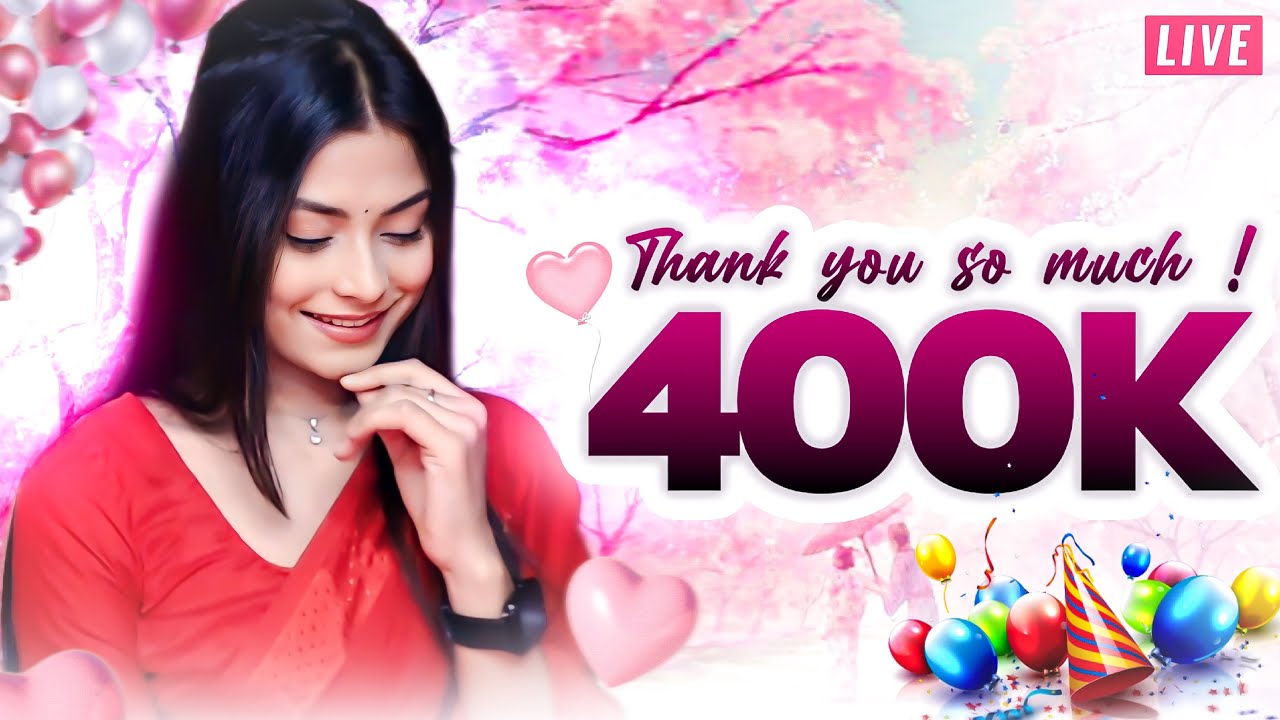 THANKS FOR 400K 😍 LETS CELEBRATE 🥳YOUR CHIKU IS LIVE 💕#bgmi #pubgmobile ...
