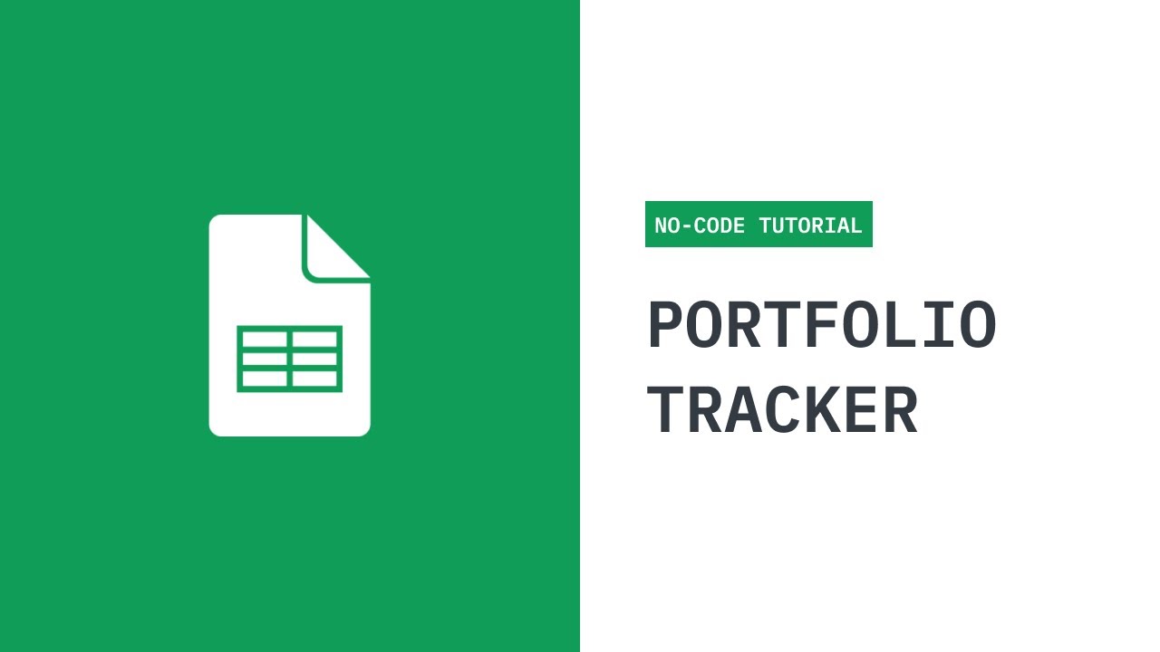 Create A Stock Portfolio Tracker With Google Sheets: No-Code Tutorial ...
