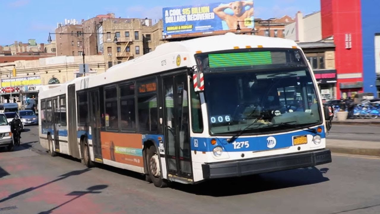 2010 Novabus LFSA #1275 on the Bx22 at Fordham Road and 3rd Avenue ...