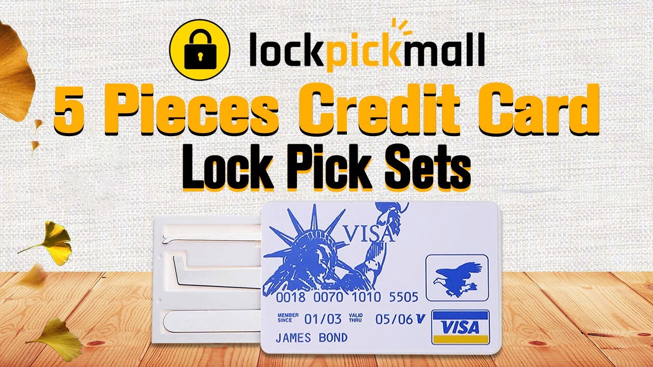 5 Pieces Pocket Credit Card Lock Pick Sets - YouTube