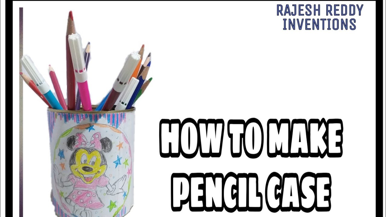 HOW TO MAKE PENCILS CASE USING WASTE BOX - YouTube
