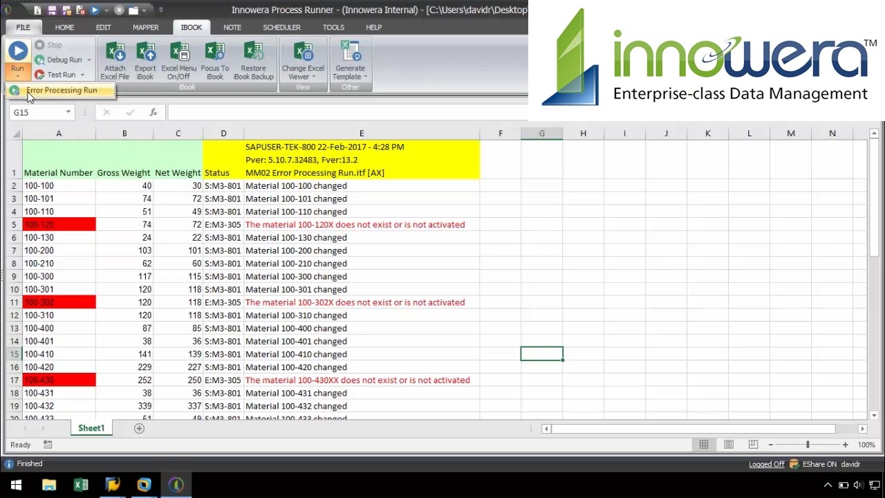 Error Processing Run - Process Runner Help - YouTube