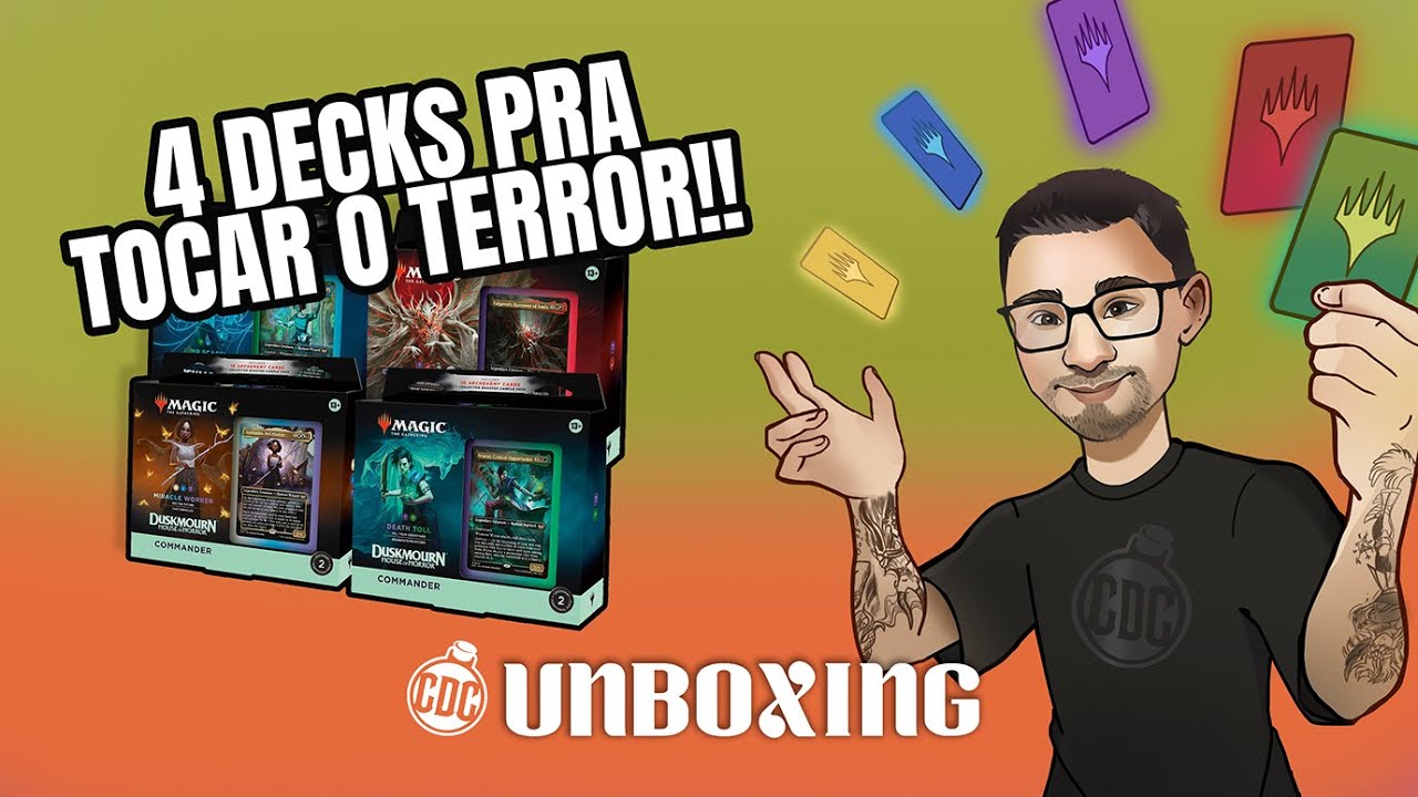 💀[UNBOXING] Veja os 4 DECKS PRECONS de DUSKMOURN e seus COMANDANTES ...