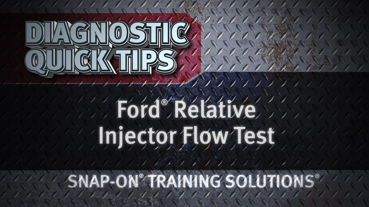 Diagnostic Quick Tips - Ford Relative Injector Flow Test - YouTube