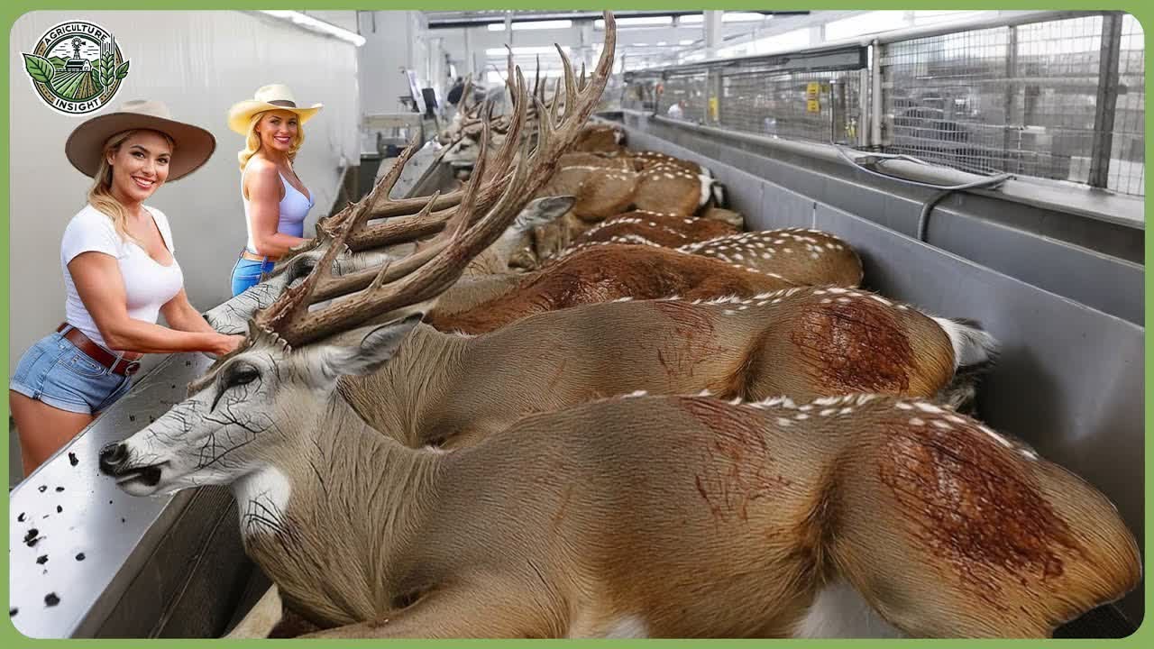 How Million of Deers Are Processed - Amazing Deer Farming For Antler ...