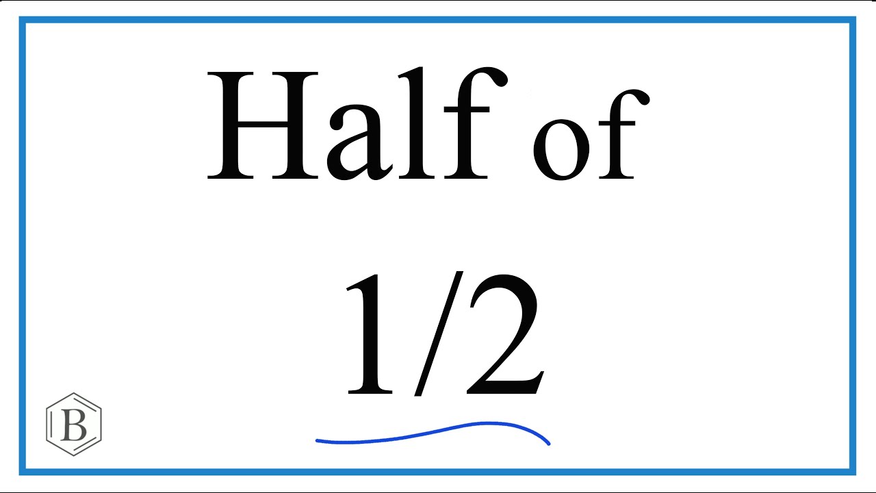 How To Calculate Half Of 1 2 YouTube
