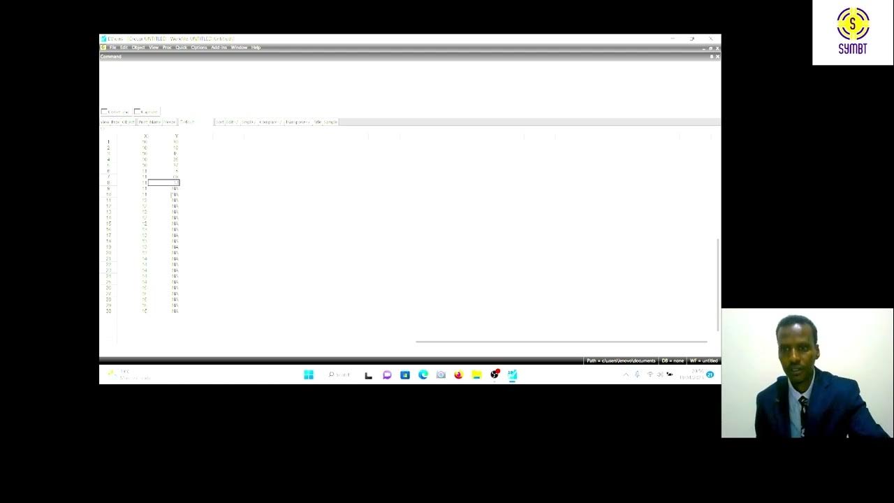 REVIEW OF LESSON 3: BARASHADA/LEARNING OF EVIEWS - YouTube