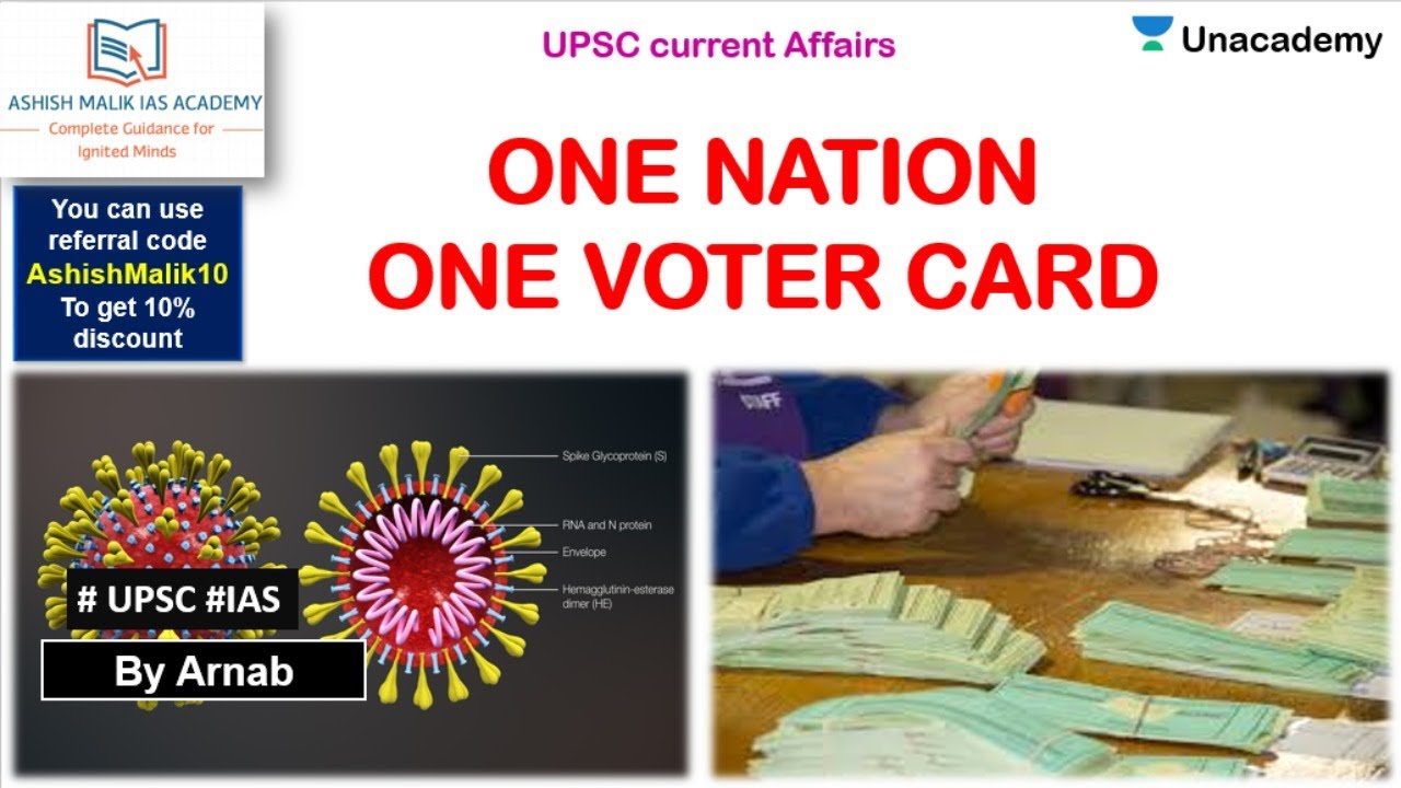 One Nation One Voter Card | UPSC CSE | CUrrent Affairs | By Arnab - YouTube