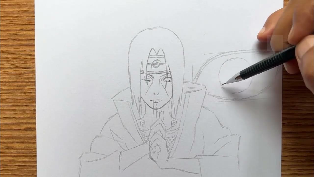 How to Draw "ITACHI UCHIHA" (Step by Step) || Lead Pencil Art Work ...