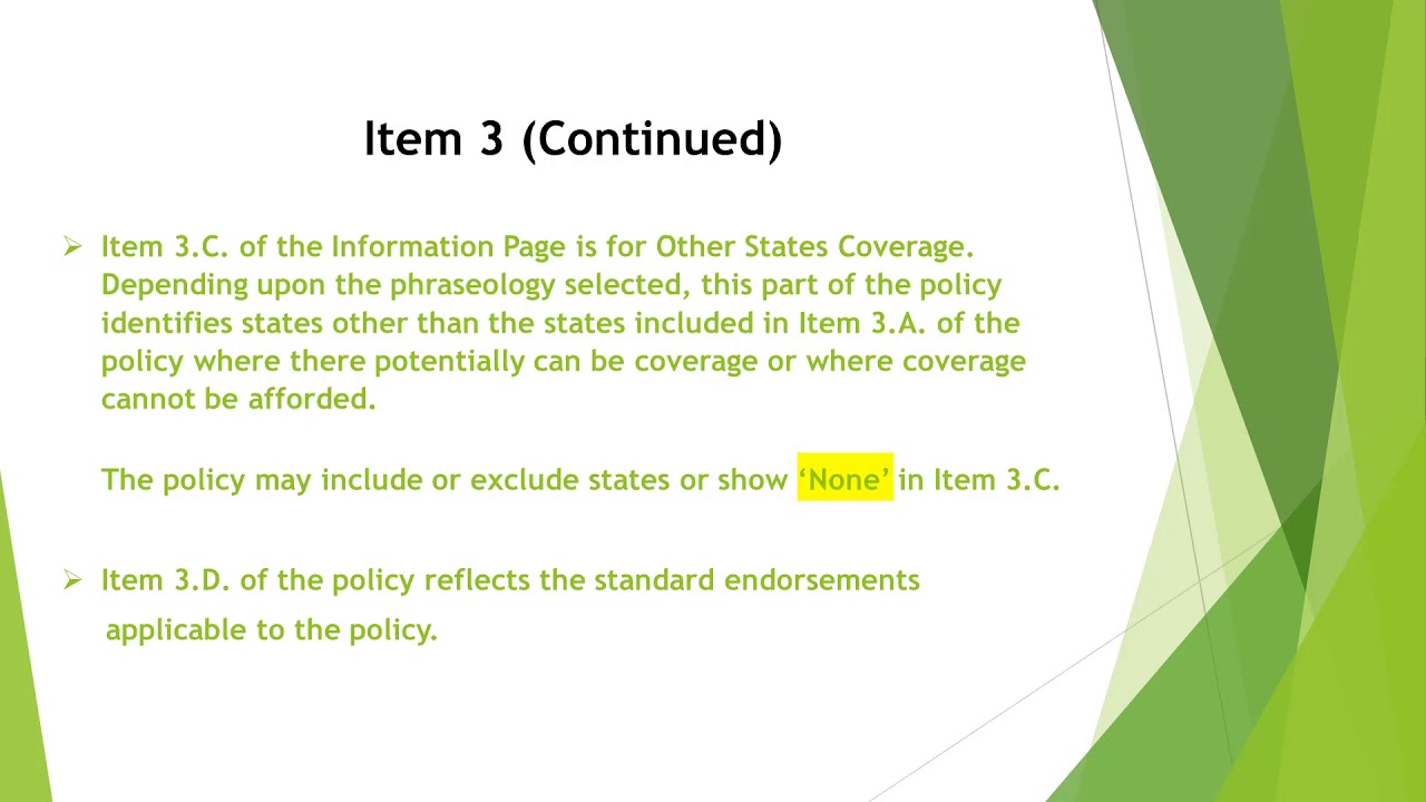 Examination of a Workers Compensation Policy - YouTube