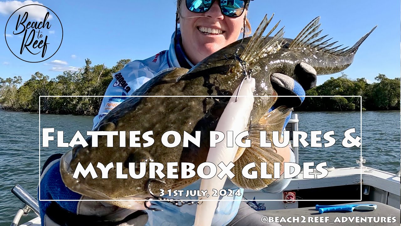 Flatty fishing with My Lure Box soft glides, and Pig lures, 31/07/24 ...