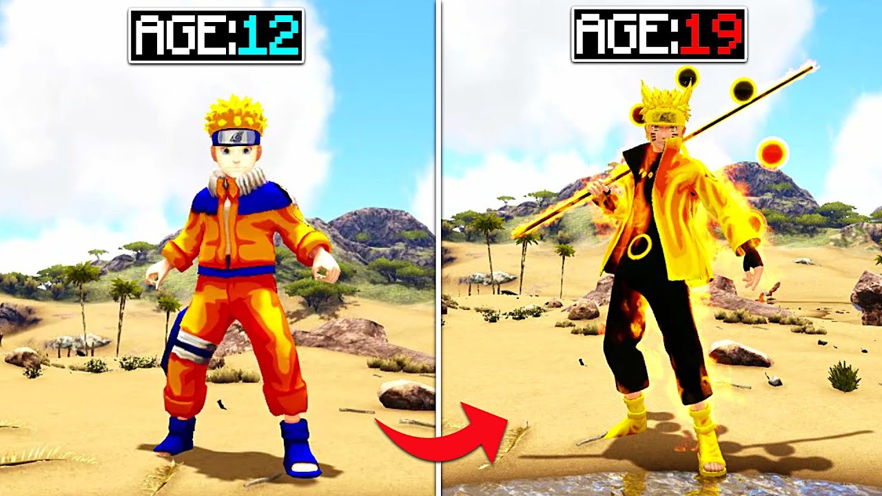 I Become Naruto And Trained To Six Paths Sage in Ark Survival Evolved ...