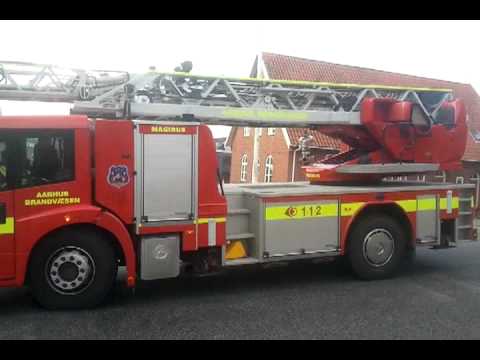 Fire engines, Aarhus, Denmark - YouTube