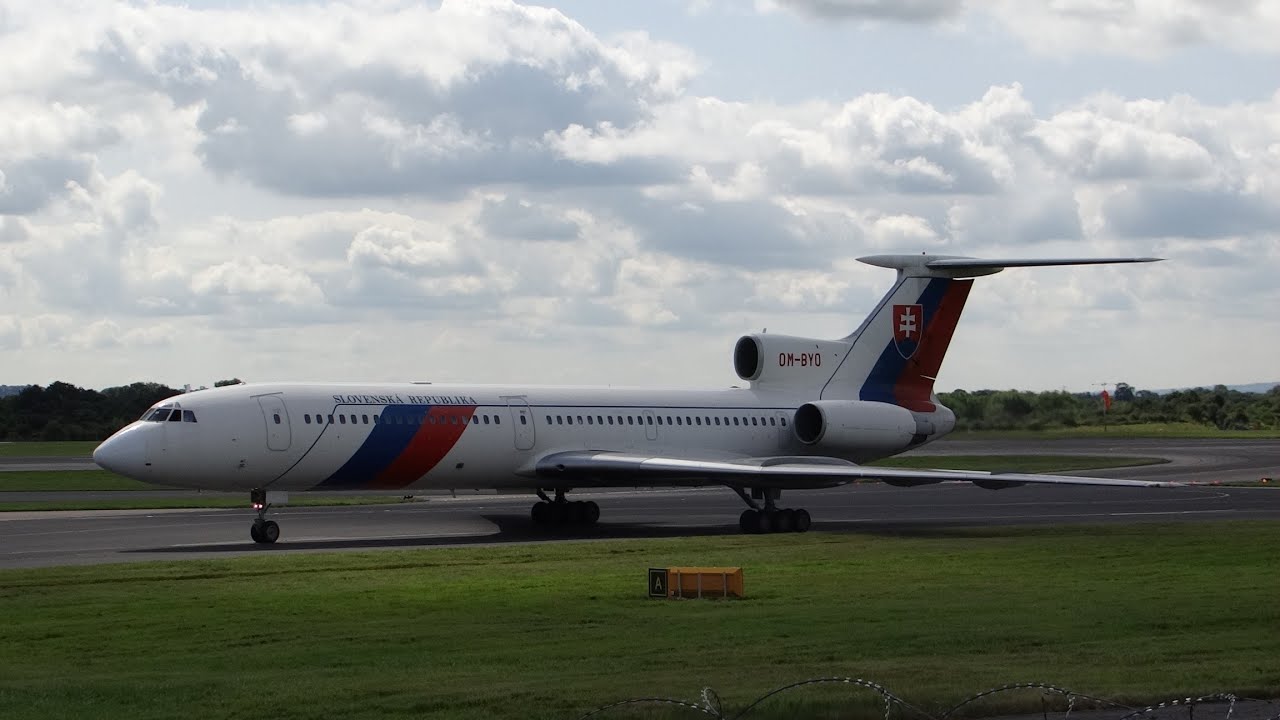 FULL HD - *RARE* TU-154 Landing at Manchester Airport - YouTube